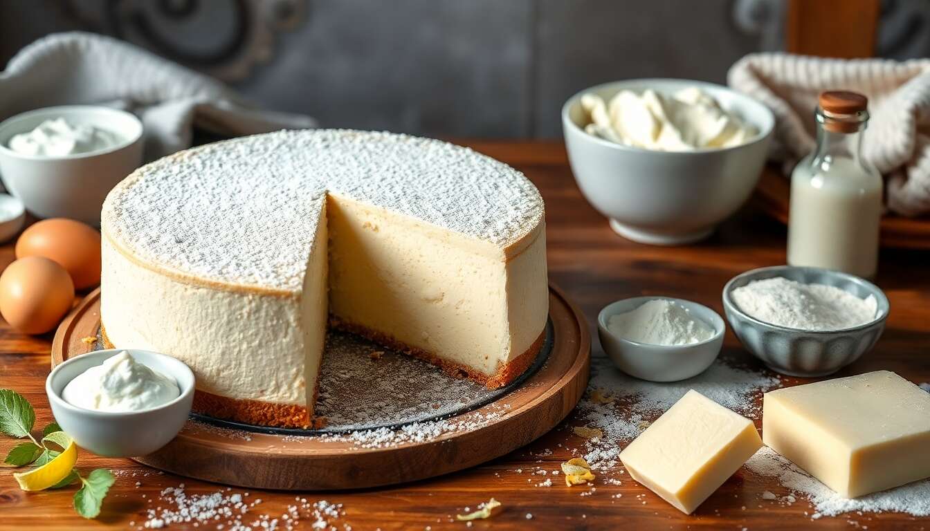 Gâteau de Fromage Blanc Super Léger : recette Facile et Savoureuse ...
