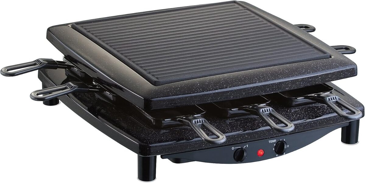 Test : steba Raclette RC 2.1, plaque en fonte émaillée