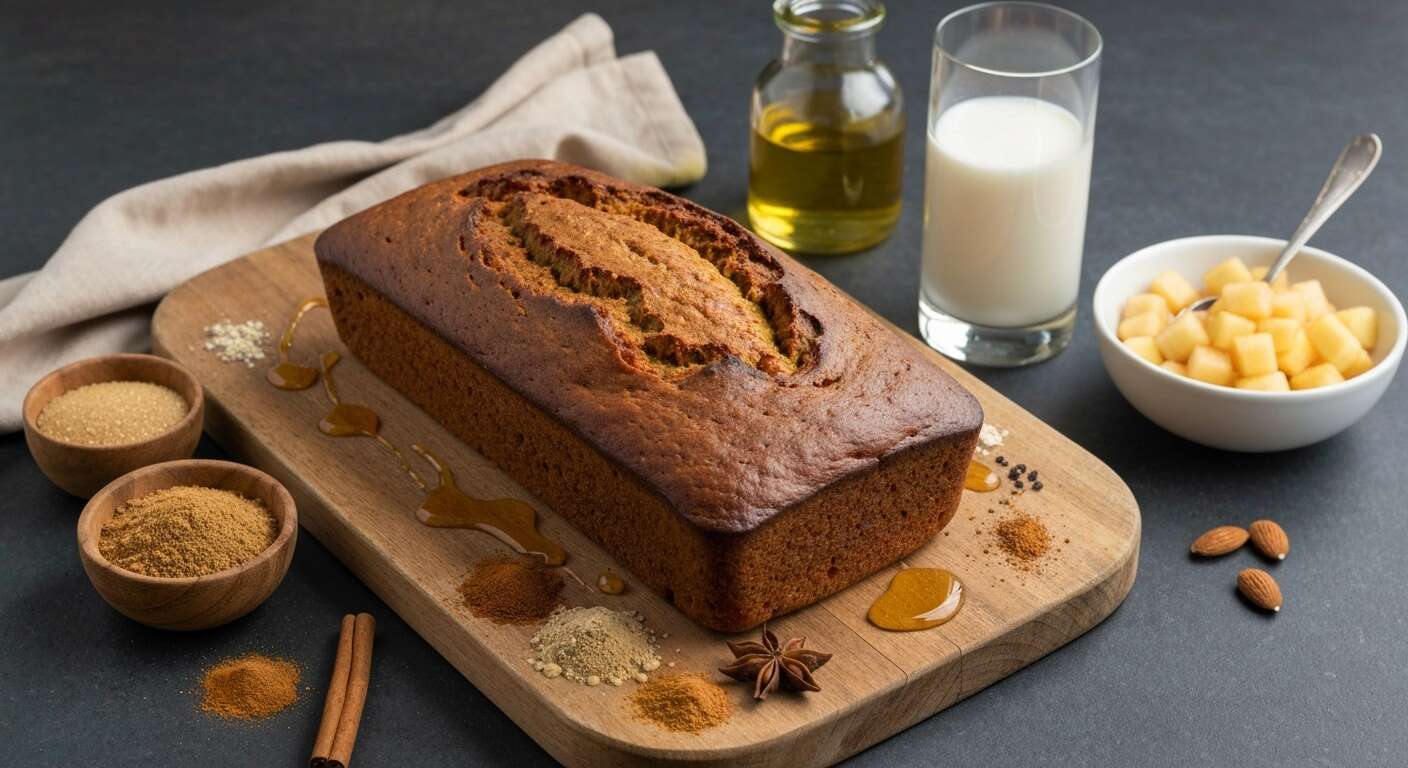 Pain d’épices au miel moelleux et sans lactose : recette facile ...